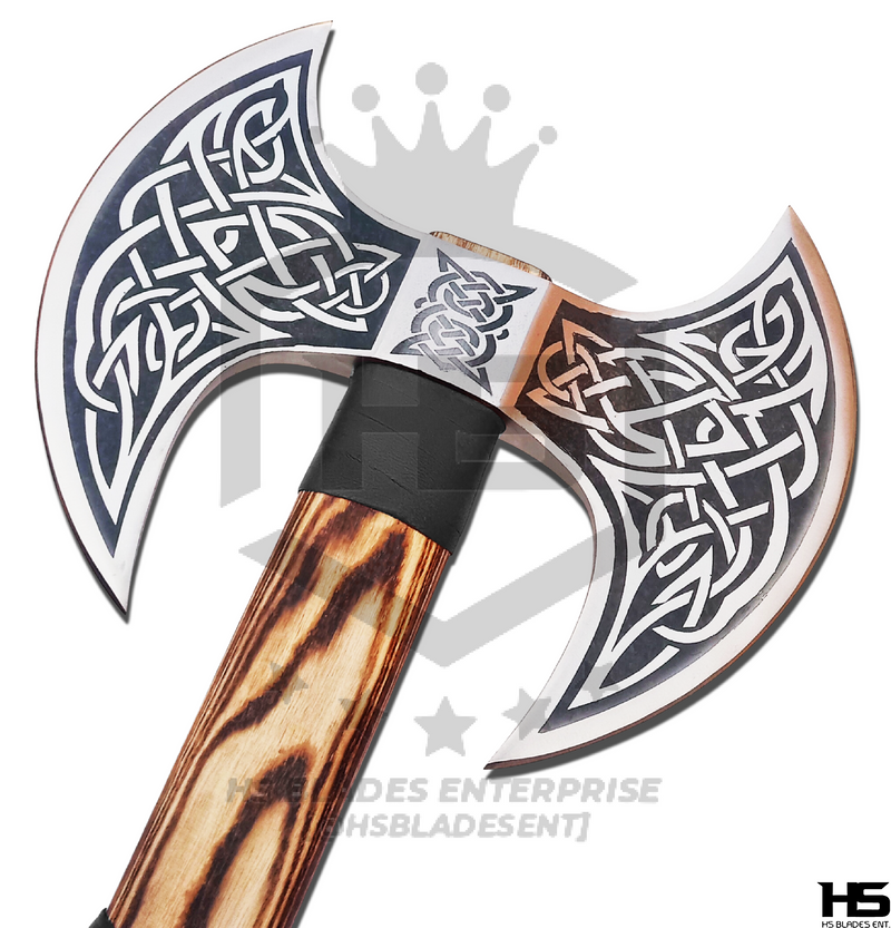 Hand Forged Functional Viking Axe in $88 with Sheath & Wooden Box – HS ...