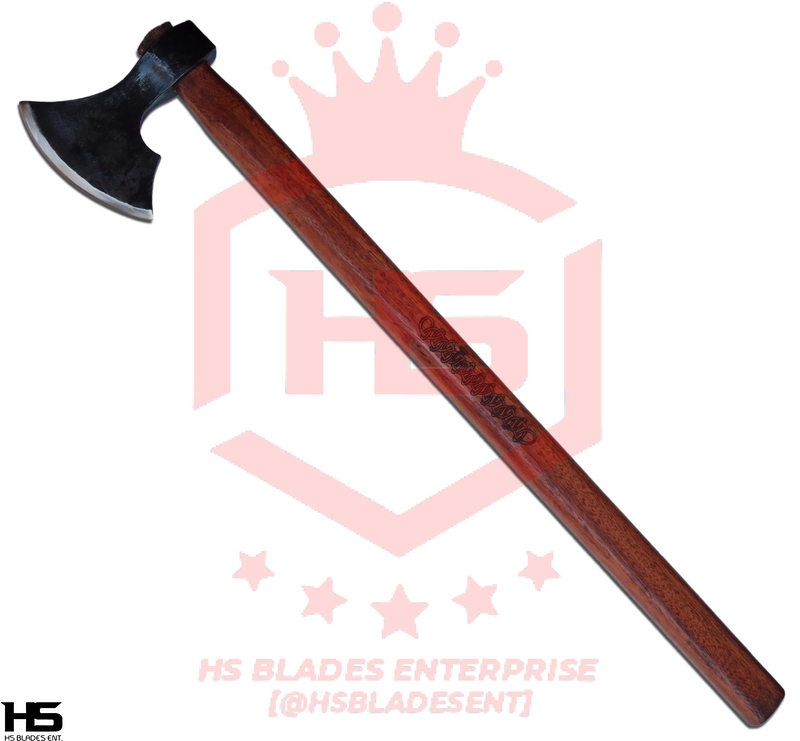 Hand Forged Functional Viking Axe in $59 with Sheath & Wooden Box – HS ...