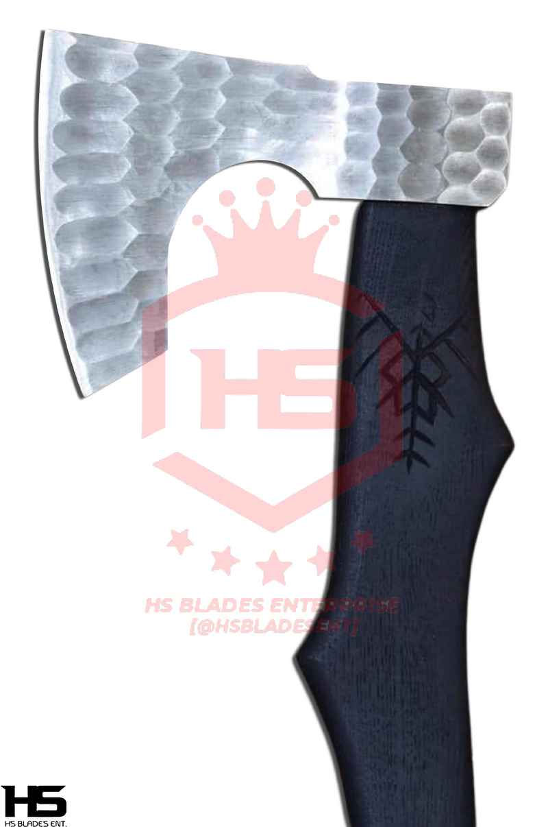 Hand Forged Functional Viking Axe in $59 with Sheath & Wooden Box – HS ...