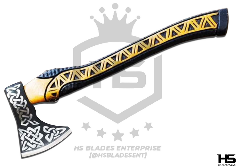 Hand Forged Functional Viking Axe in $77 with Sheath & Wooden Box – HS ...