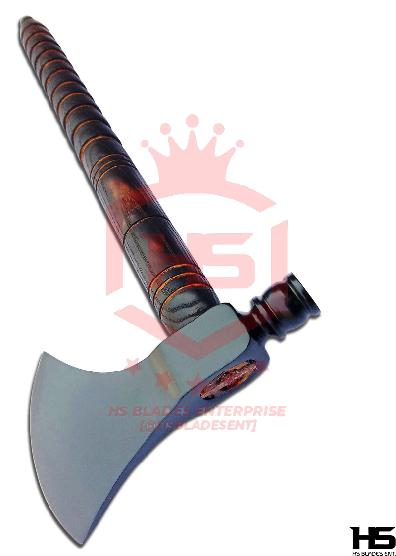 Hand Forged Functional Viking Axe in $49 with Sheath & Wooden Box – HS ...