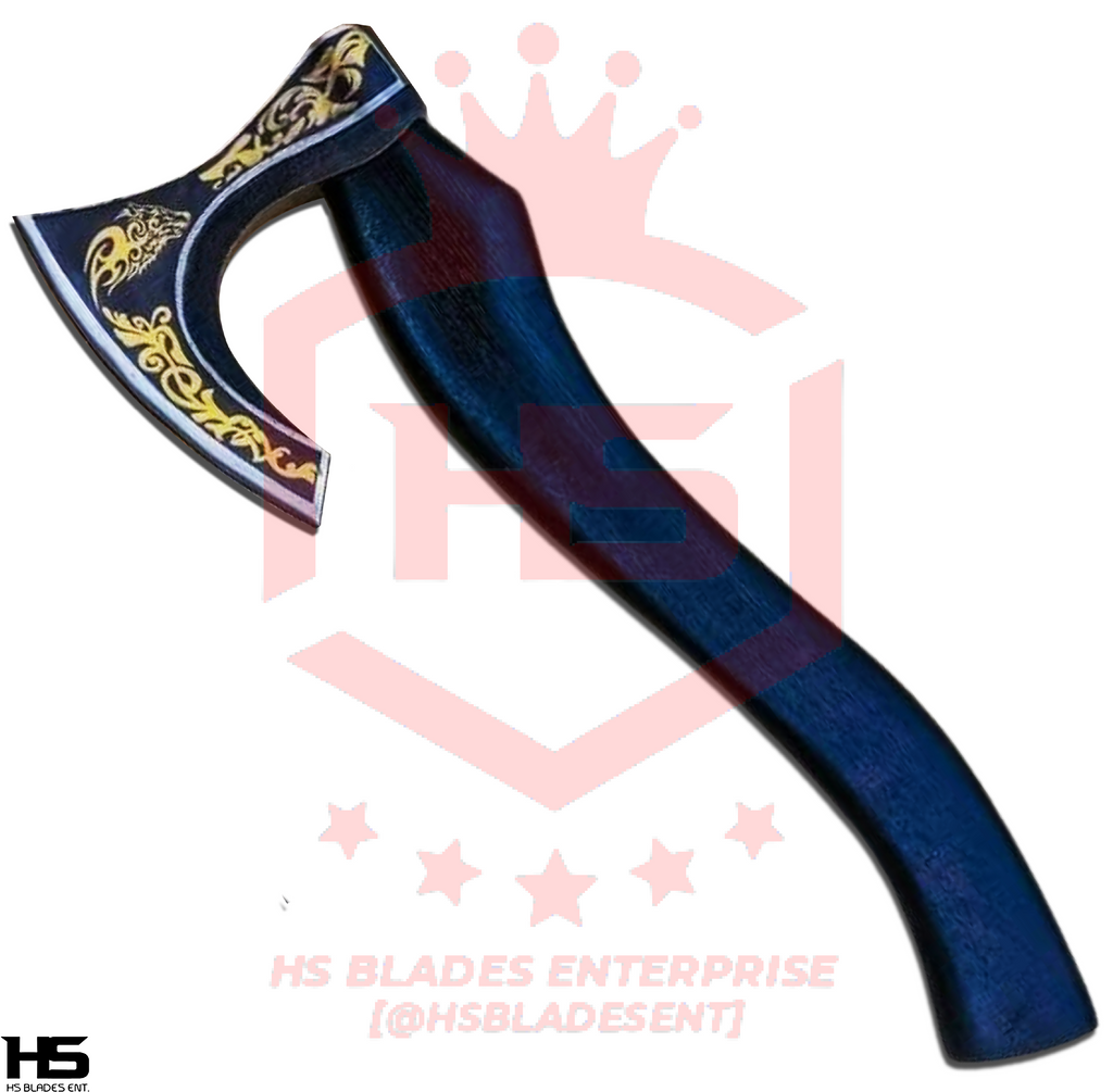 Hand Forged Functional Viking Axe in $59 with Sheath & Wooden Box – HS ...
