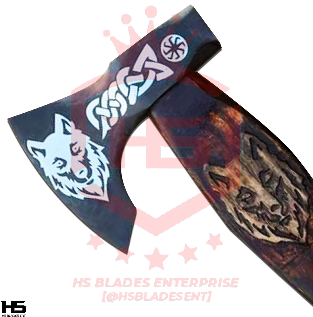 Hand Forged Functional Viking Axe in $59 with Sheath & Wooden Box – HS ...