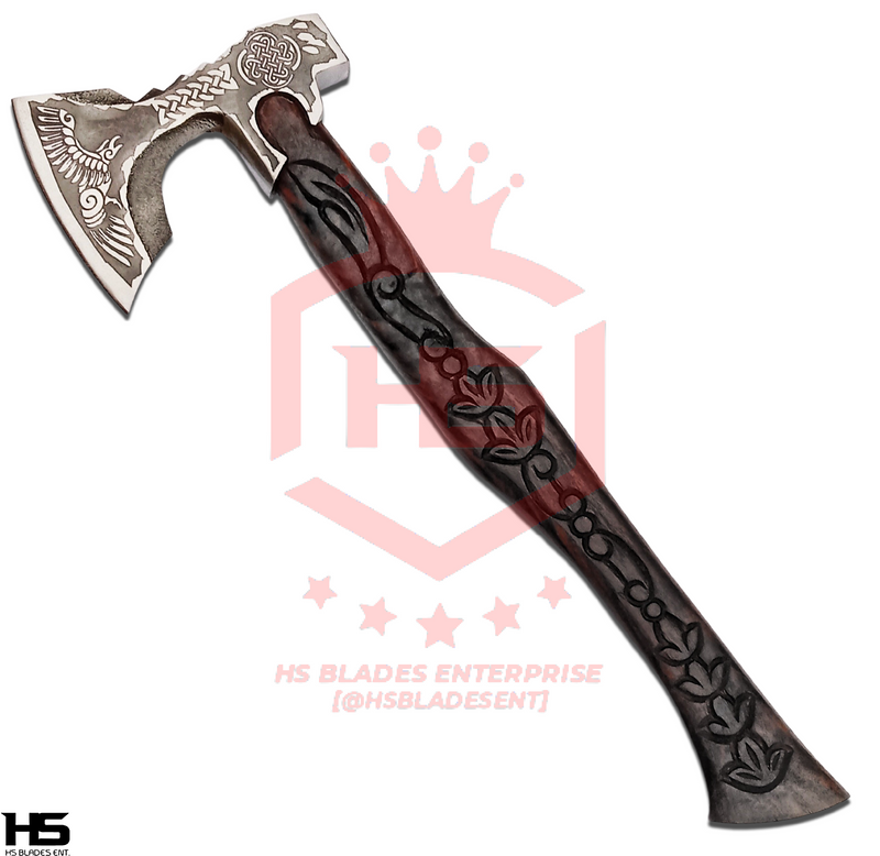 Hand Forged Functional Viking Axe in $59 with Sheath & Wooden Box – HS ...