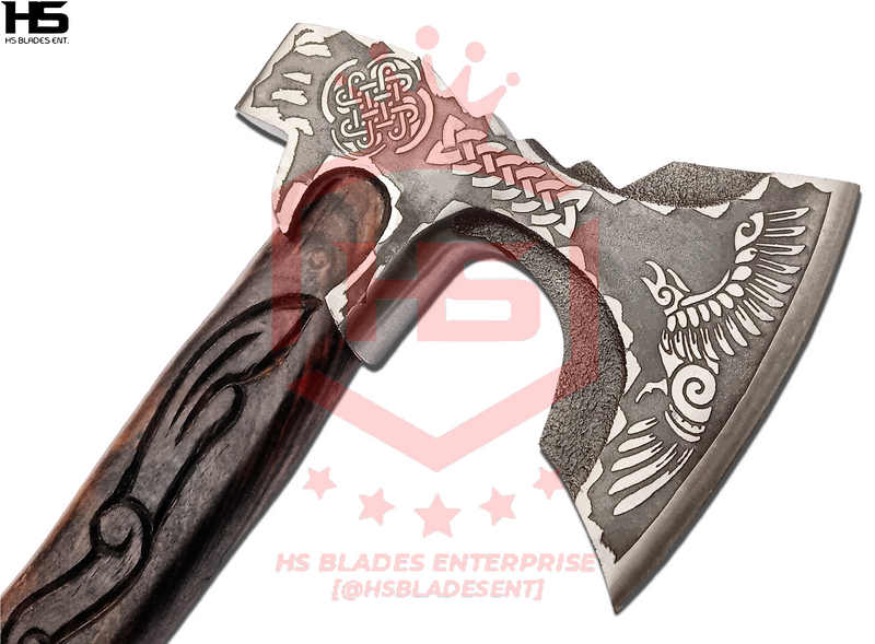 Hand Forged Functional Viking Axe in $59 with Sheath & Wooden Box – HS ...