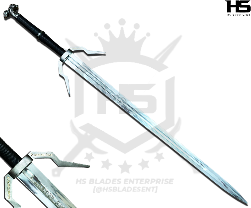 45" Witcher Sword of Geralt-Wolf Sword (5160 & Damascus available) – HS ...