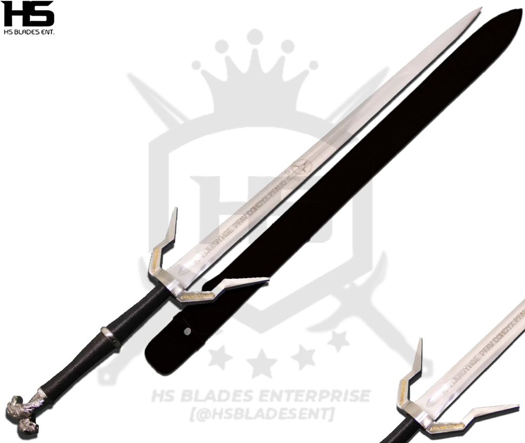 45" Witcher Sword of Geralt-Wolf Sword (5160 & Damascus available) – HS ...