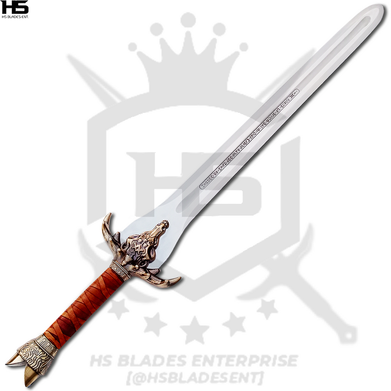 Conan Father Sword of Nial Barbarian w/ Plaque & Sheath $77 (BR ...