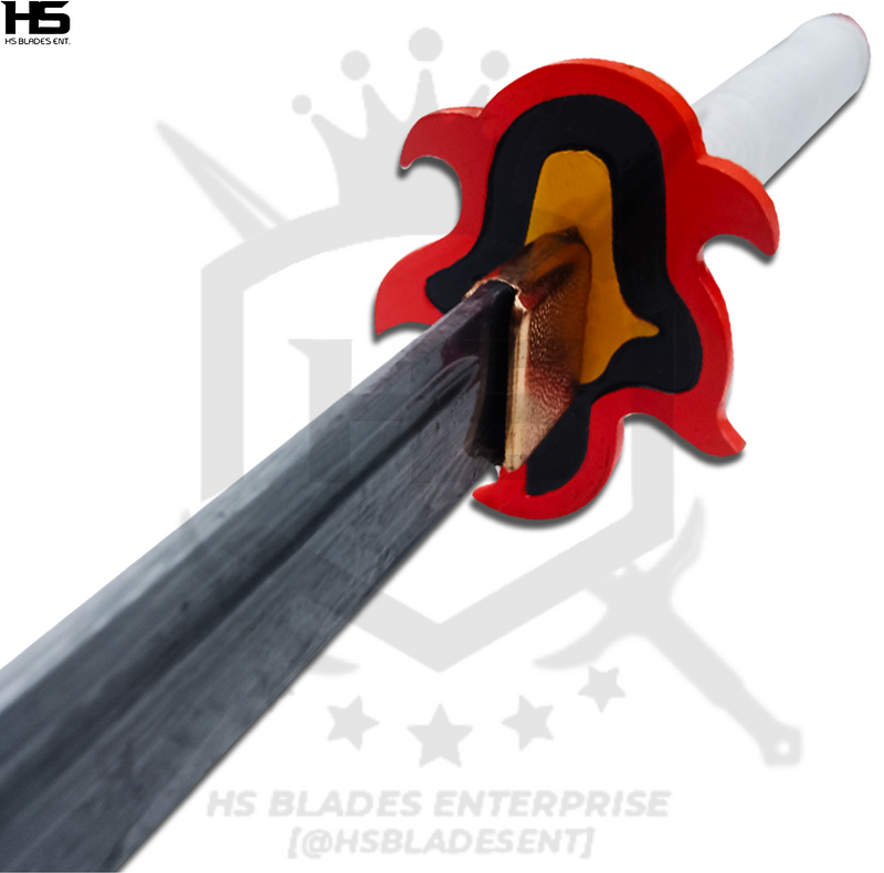 Demon Slayer Damascus Rengoku Nichirin Sword of Rengoku Kyojuro-$149 ...