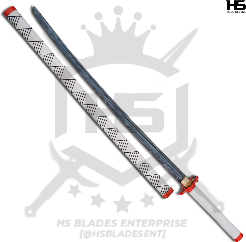 Demon Slayer Damascus Rengoku Nichirin Sword of Rengoku Kyojuro-$149 ...