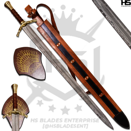 Full Tang Functional BR Damascus Swords-HS Blades Enterprise