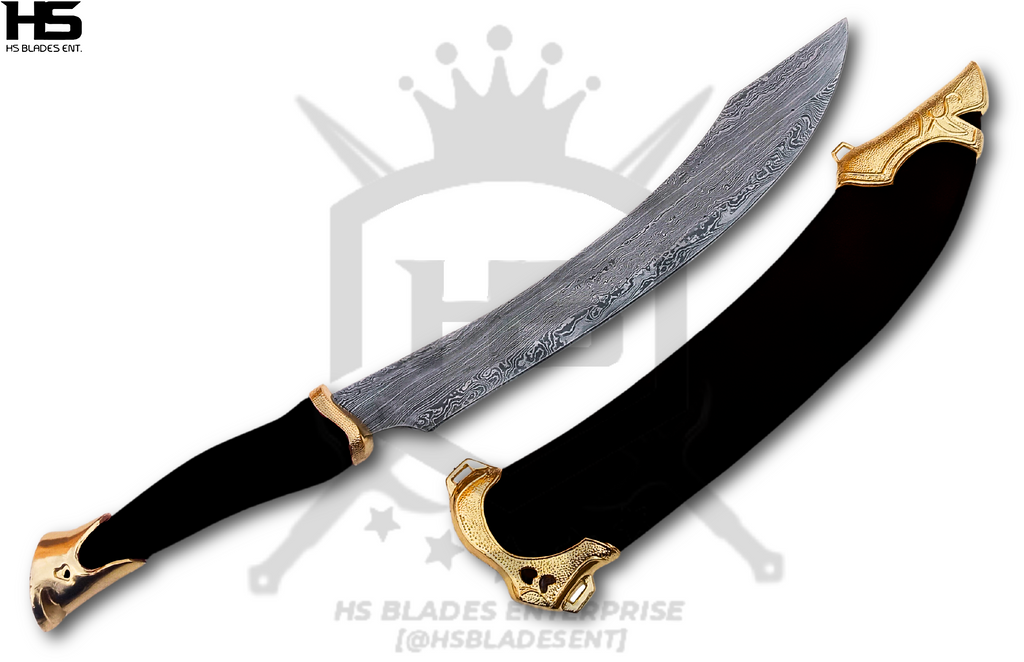 LOTR 21" Full Tang Damascus Elven Dagger of Aragorn $99 (Strider Knife ...