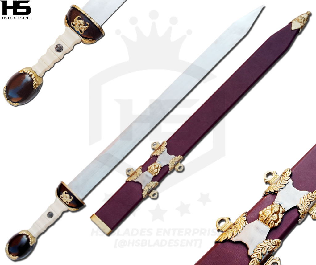Roman Gladius Sword of Maximus w/ Scabbard in $88-Gladiator Sword (5160 ...