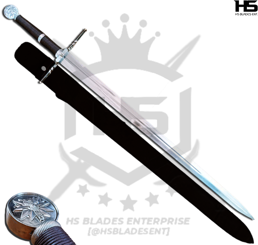 Steel Witcher Sword of Geralt-Wolf Sword (5160 & Damascus available ...