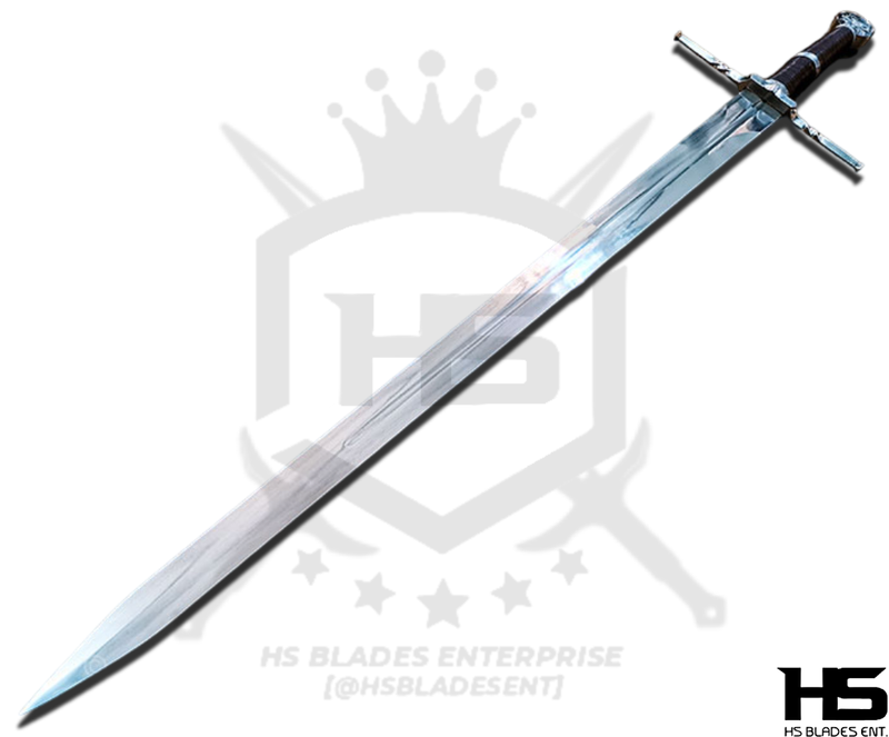 Steel Witcher Sword of Geralt-Wolf Sword (5160 & Damascus available ...