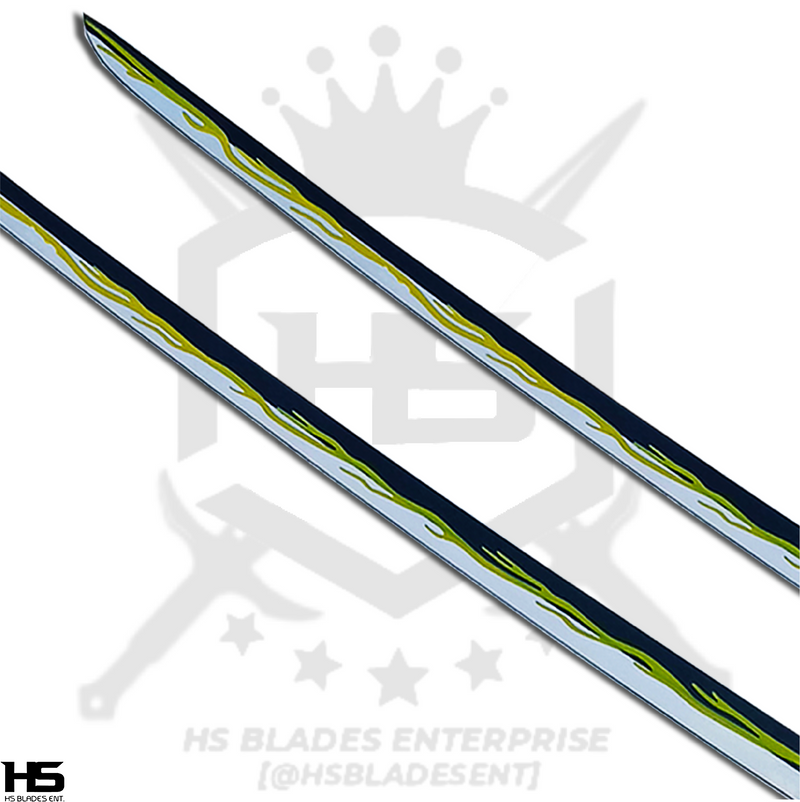 Full Tang Zenitsu Nichirin Sword of Zenitsu Agatsuma in $77-Demon ...