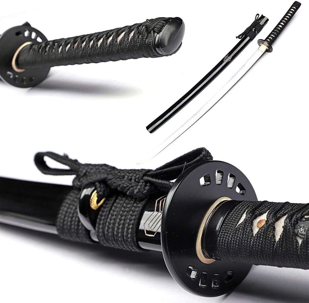 All Black Blade Katana