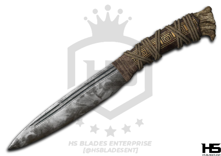 13" Arteus Knife with Sheath from God of War Knife (Damascus, D2 ...