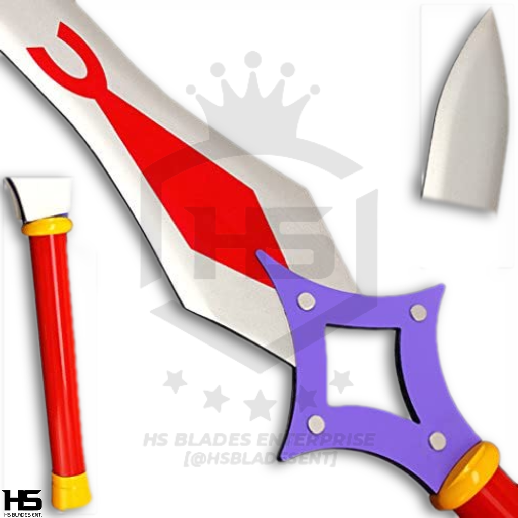 38" Black Wing Armor Sword of Erza in Just $88 (Spring Steel & D2 Stee ...