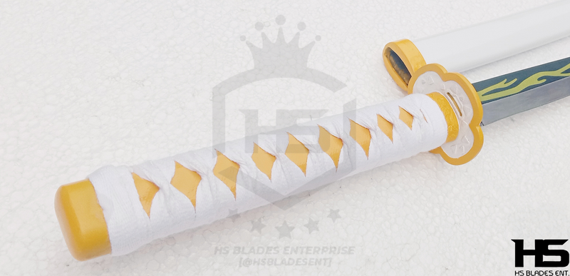 Yellow Nichirin Blade Japanese Sword in Just $77 (Japanese Steel is Av ...