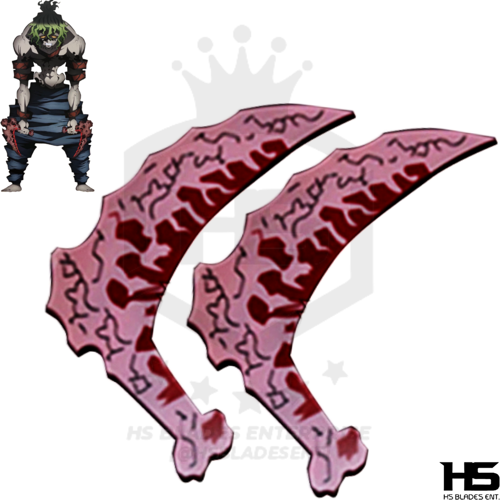 Resin Gyutaro Knives of Gyutaro from Demon Slayer Swords – HS Blades ...