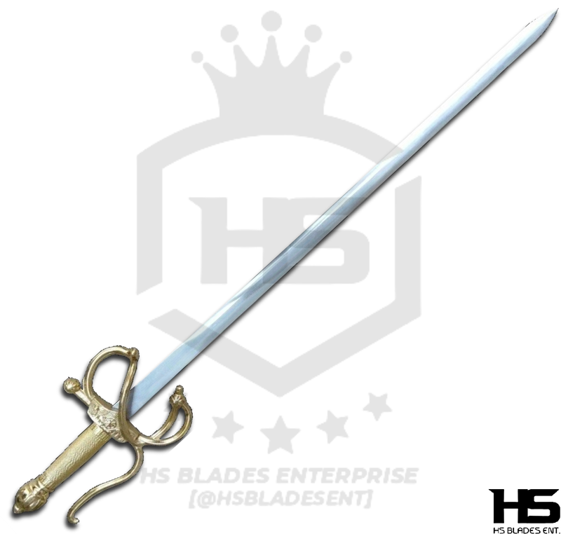 37" Gold Rapier Sword of Wednesday in Just $88 (Spring Steel & D2 Stee ...