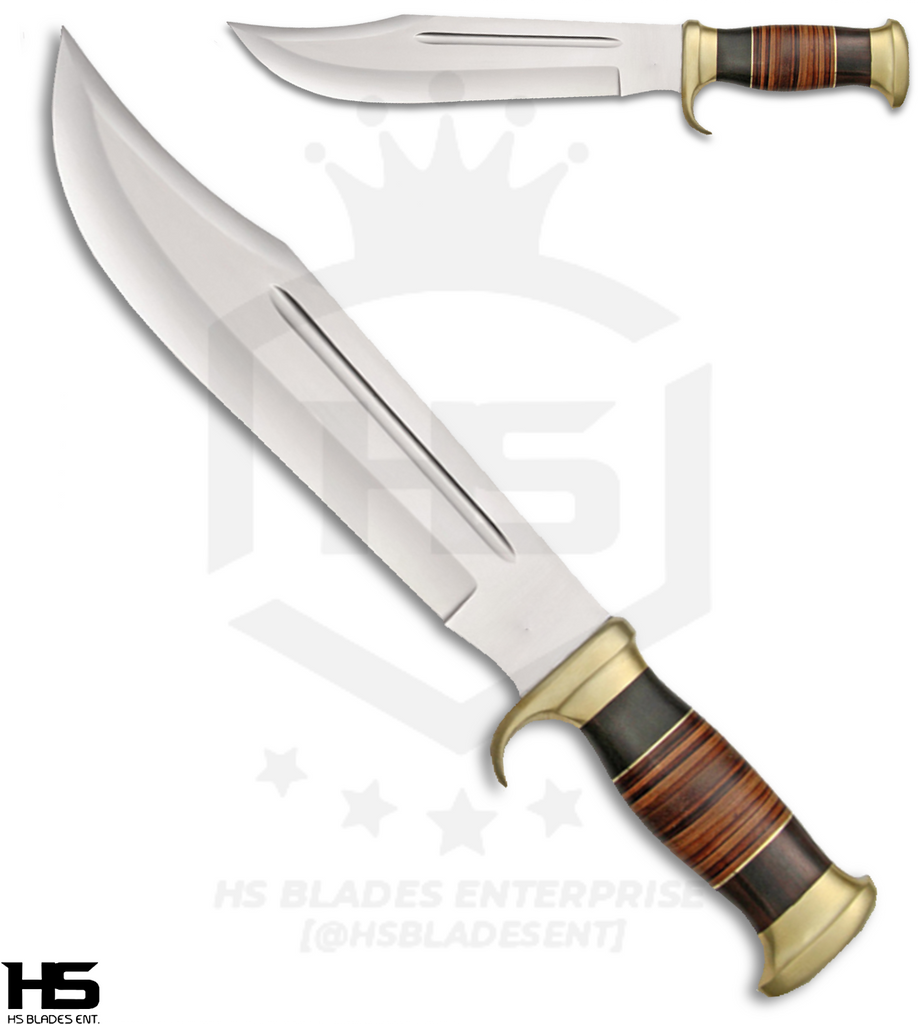 18" Outback Knock Down Bowie Knife in $59 (Spring Steel, D2 Steel are ...