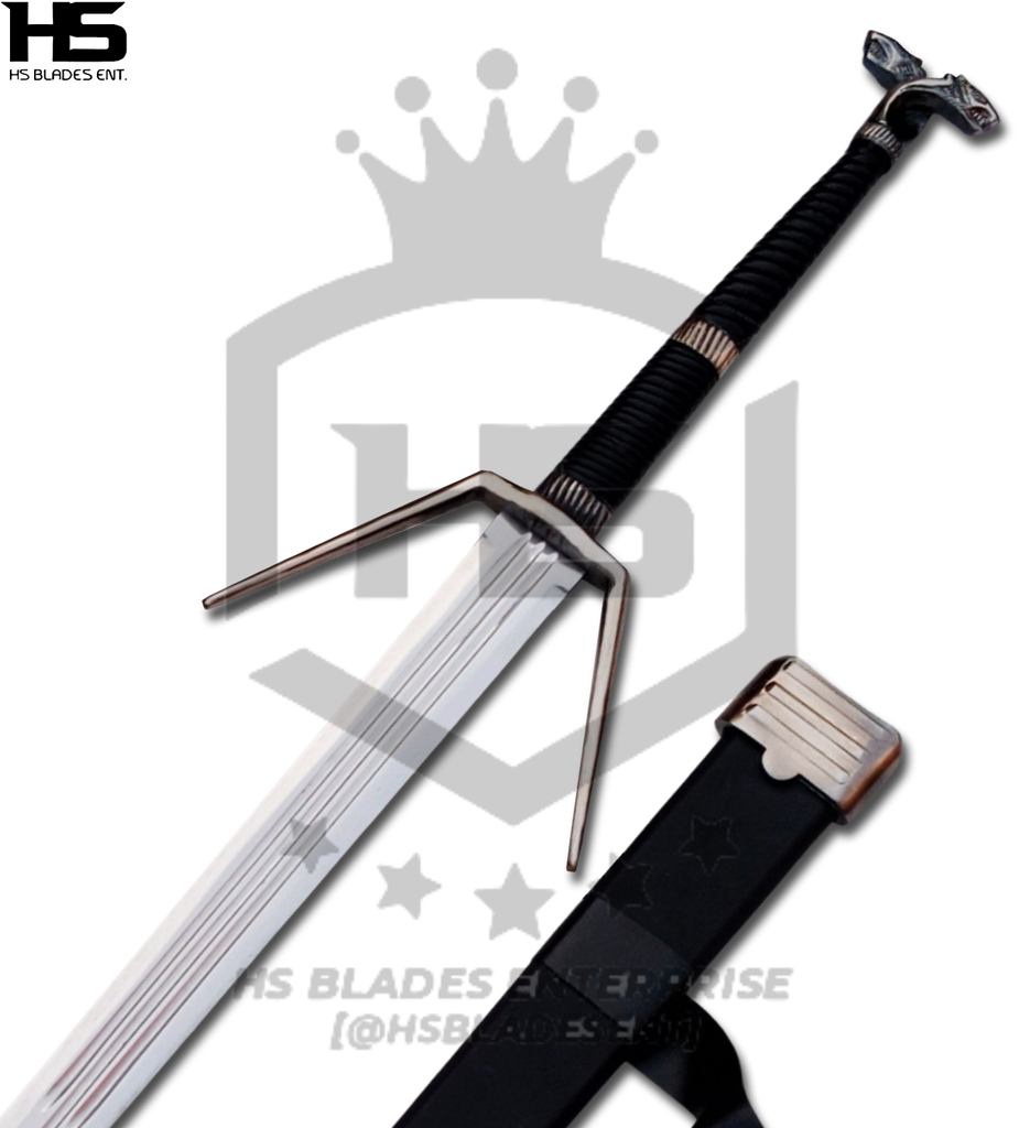 Witcher Sword of Geralt with Wolven Pommel (5160 & Damascus available ...