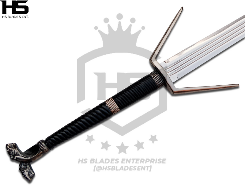 Witcher Sword of Geralt with Wolven Pommel (5160 & Damascus available ...