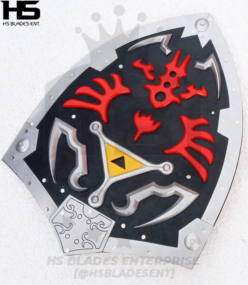 27" Black Hylian Shield with wall hanger and sheath from The Legend of ...