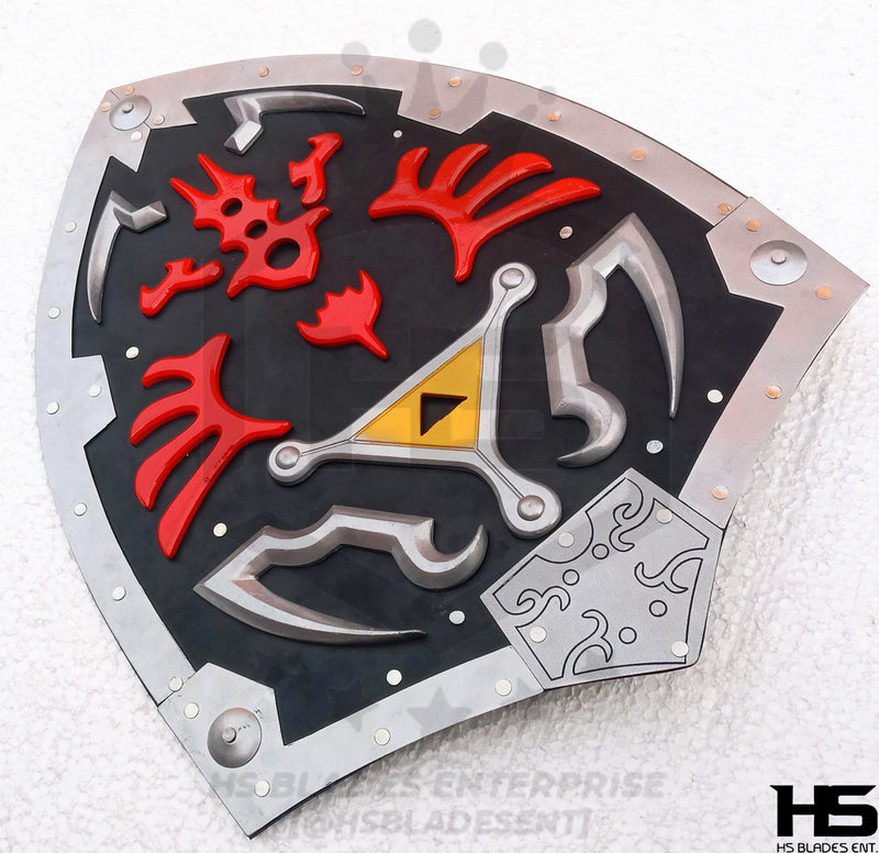 27" Black Hylian Shield with wall hanger and sheath from The Legend of ...
