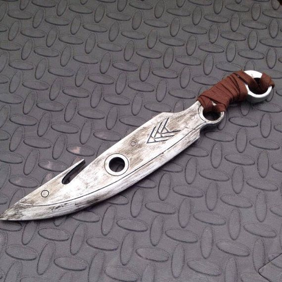 20" Brown Wrapped Destiny Hunter Knife (D2 Steel & Japanese Steel is a ...