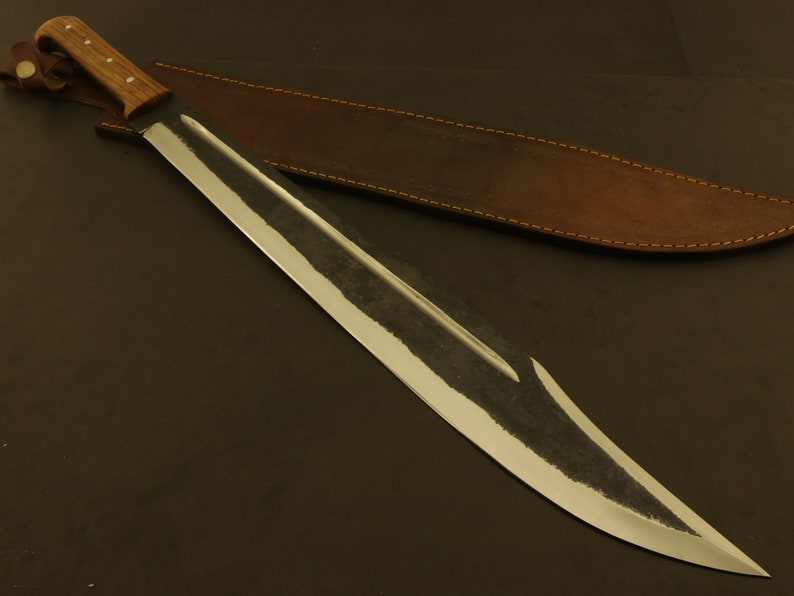 26" Timber Tinge Machete Bushcraft & Camping Machete (D2 Steel, Spring ...